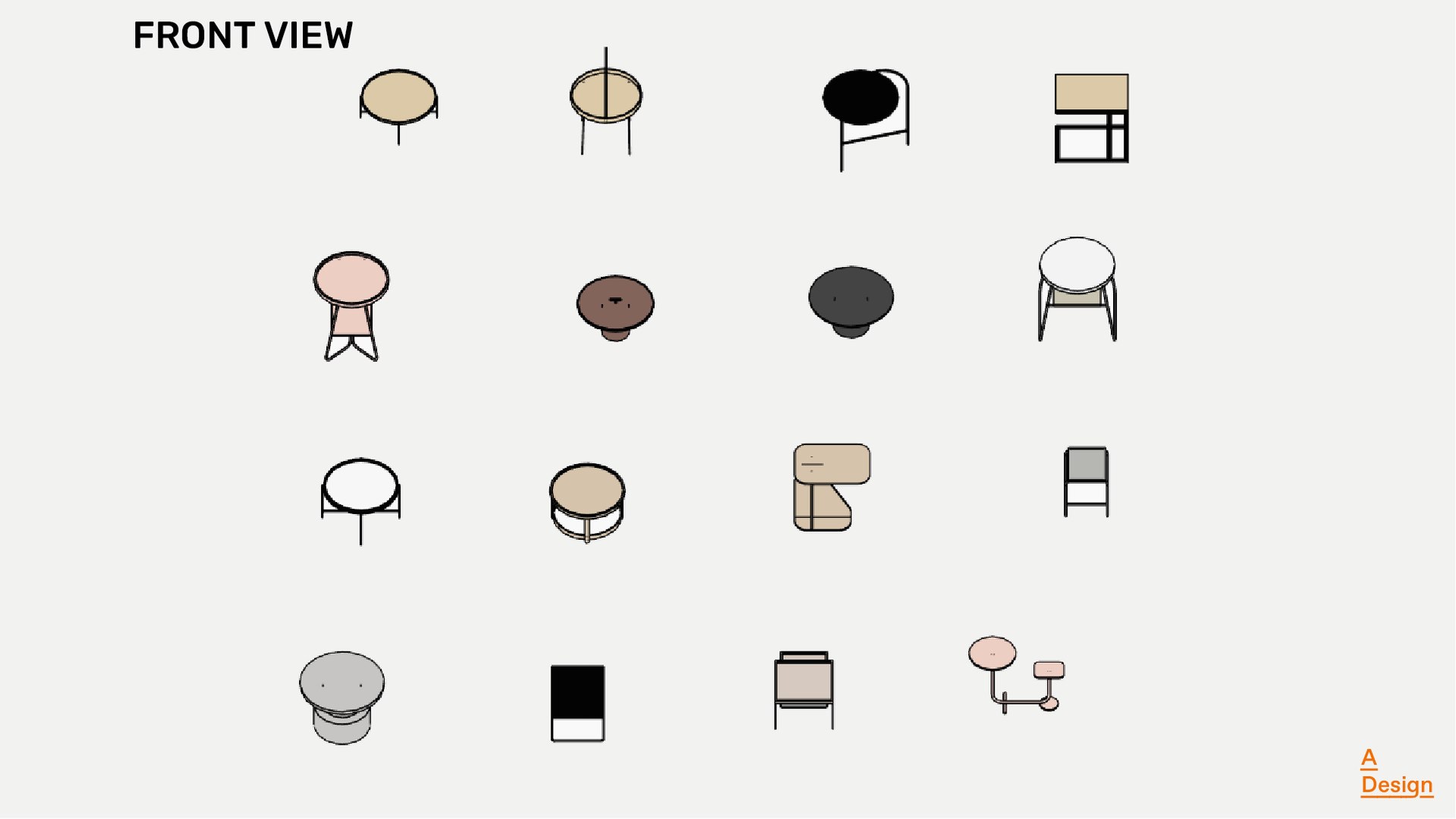 3D Coffee Tables - Pack Of Revit Families - TurboSquid 2151419