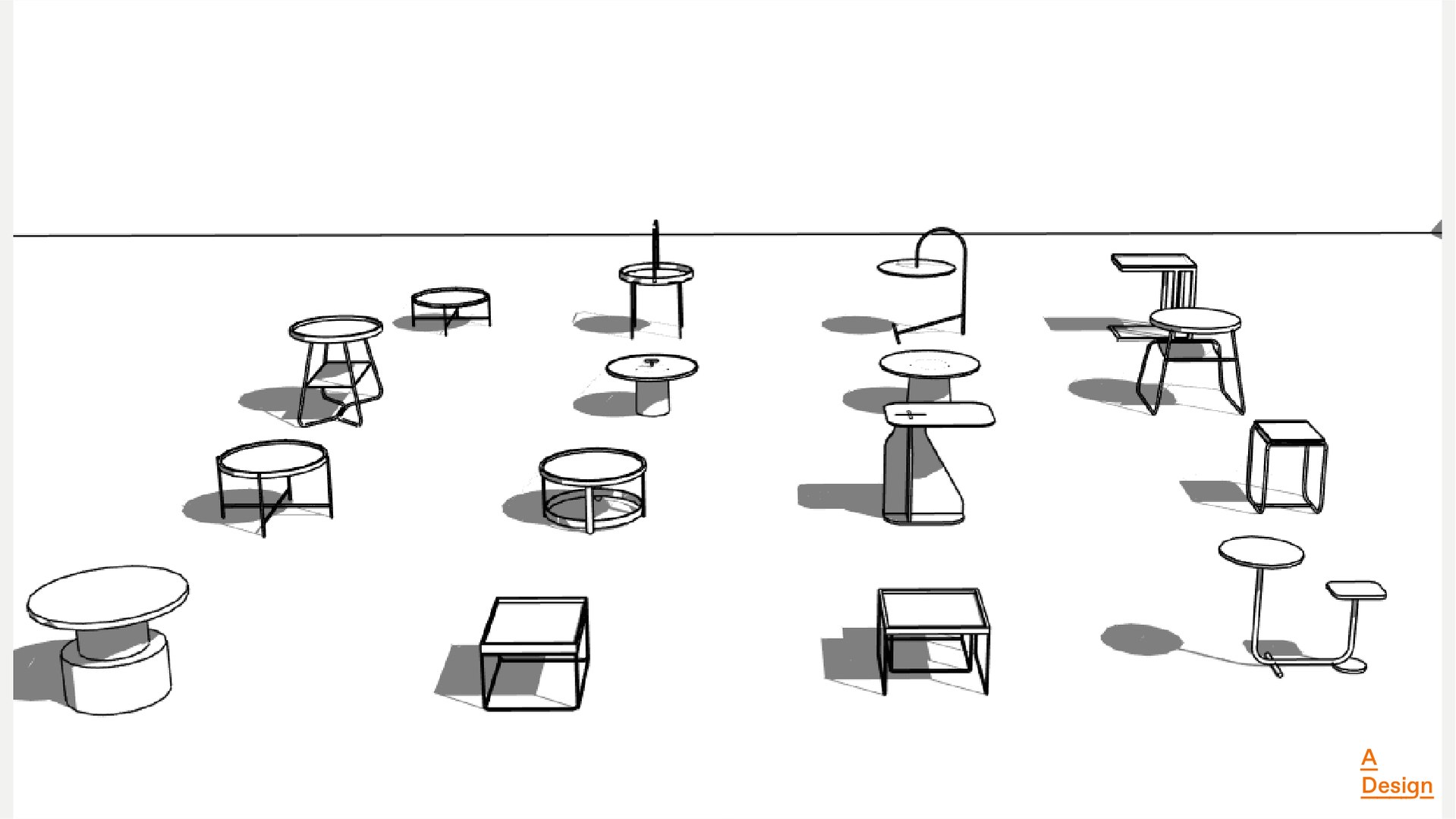 3D Coffee Tables - Pack Of Revit Families - TurboSquid 2151419