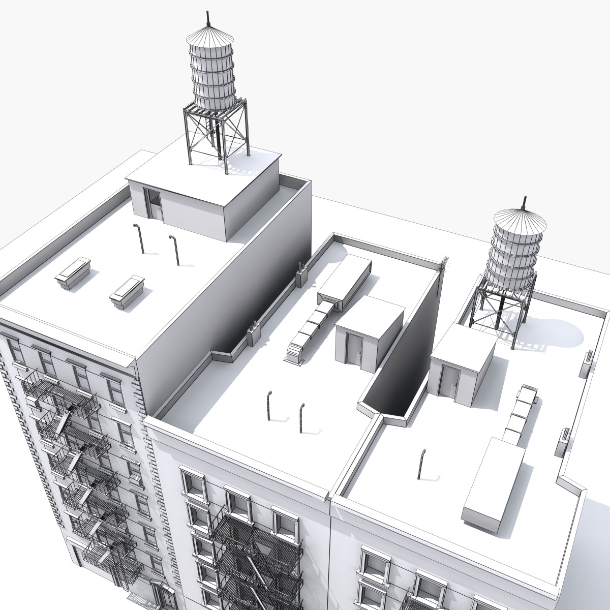 bronx buildings 3d 3ds