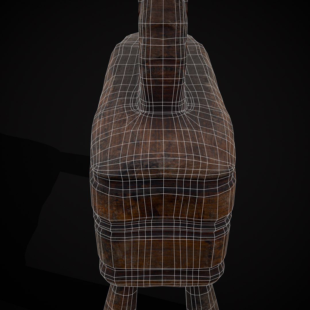 Carved Medieval Horse Toy 3D - TurboSquid 2078636