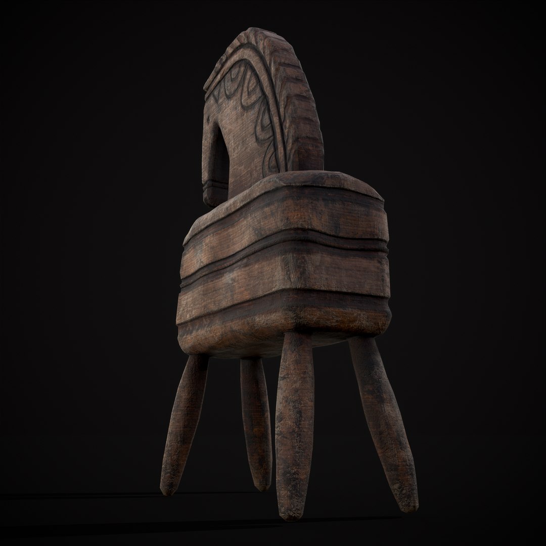 Carved Medieval Horse Toy 3D - TurboSquid 2078636