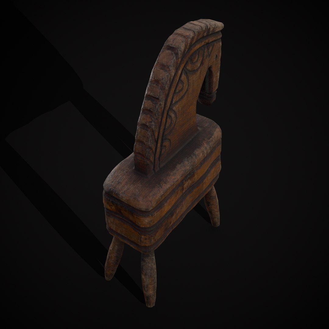 Carved Medieval Horse Toy 3D - TurboSquid 2078636
