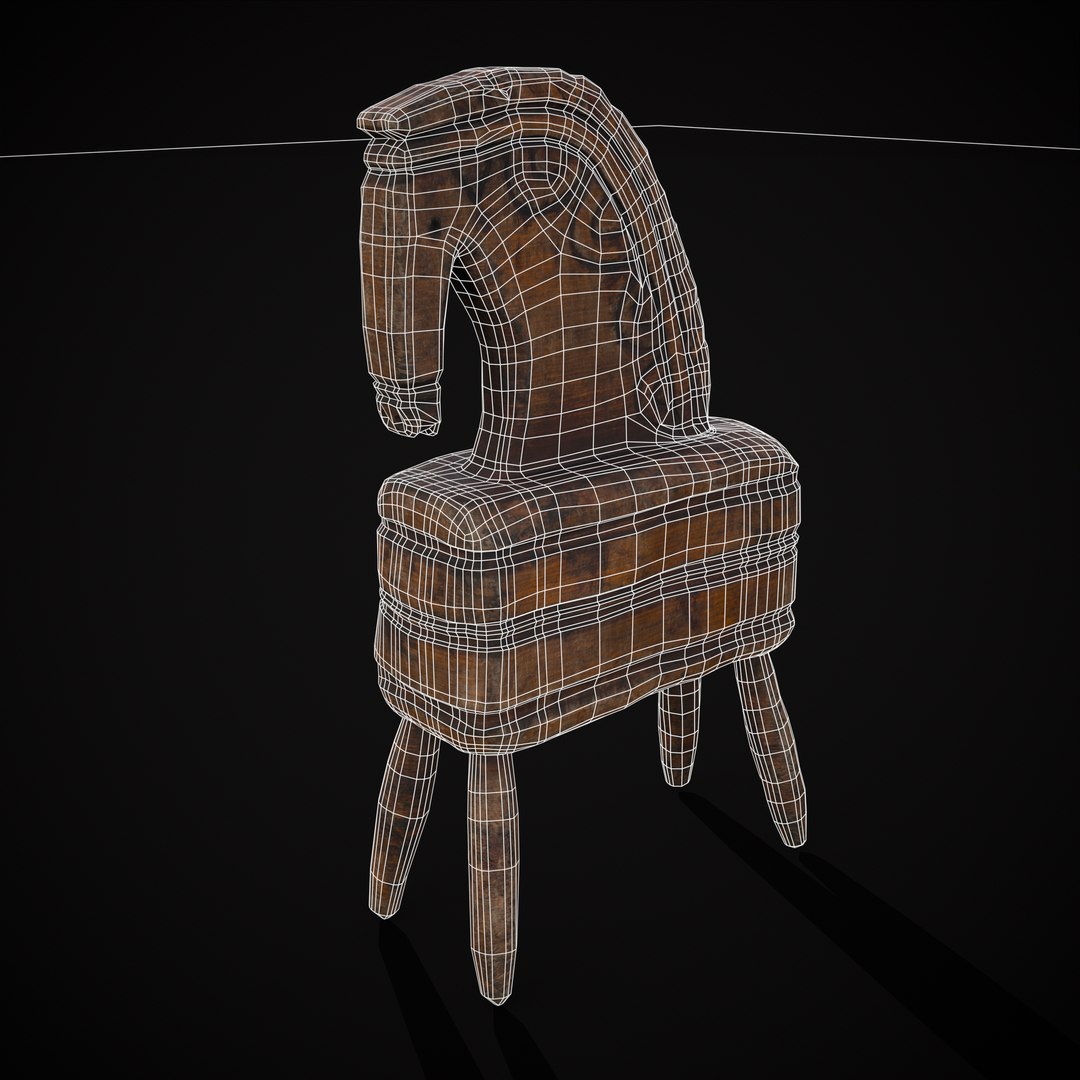 Carved Medieval Horse Toy 3D - TurboSquid 2078636