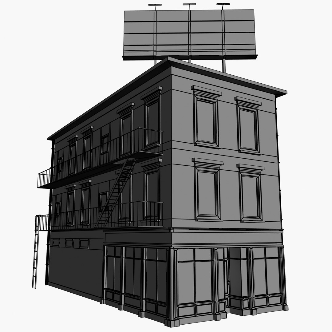 3d Building Store Books Model