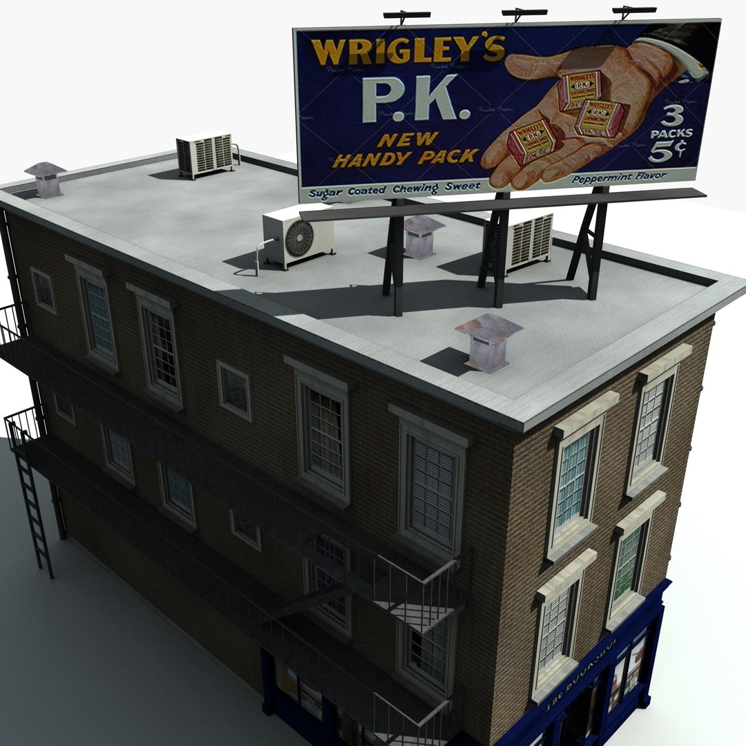 3d Building Store Books Model