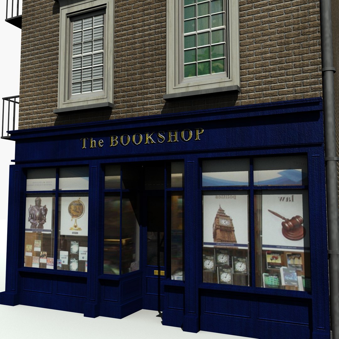 3d Building Store Books Model