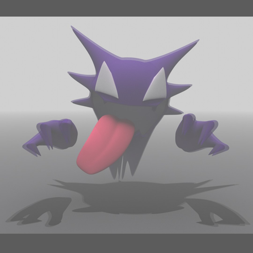 3D Pokemon Haunter - TurboSquid 1374231