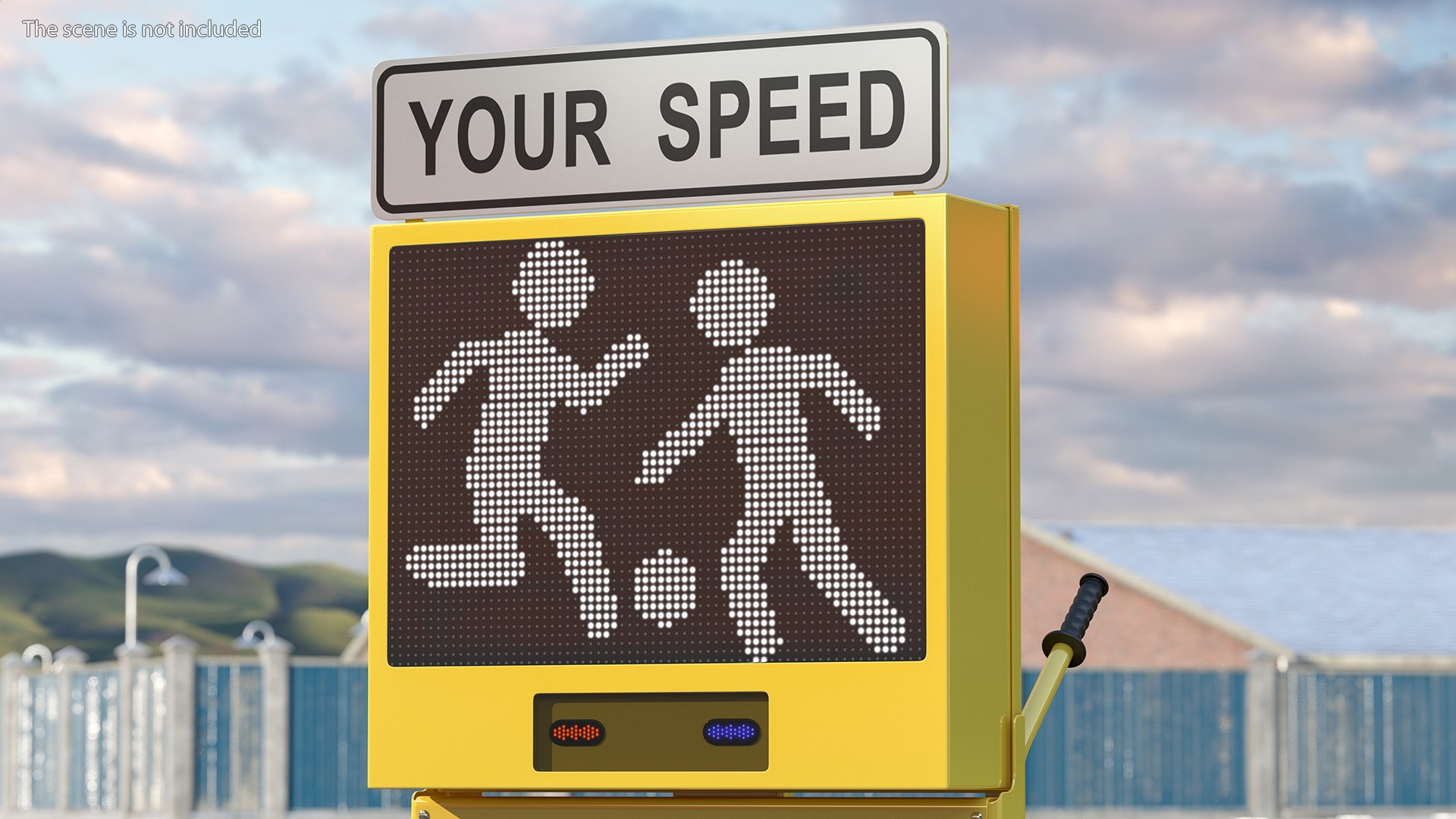 Radar Speed Sign Dolly 3D Model - TurboSquid 1631155