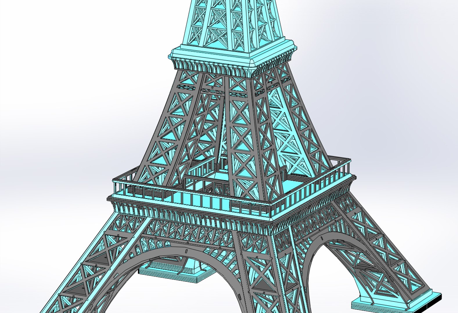 Eiffel Tower 3D Model - TurboSquid 1681274