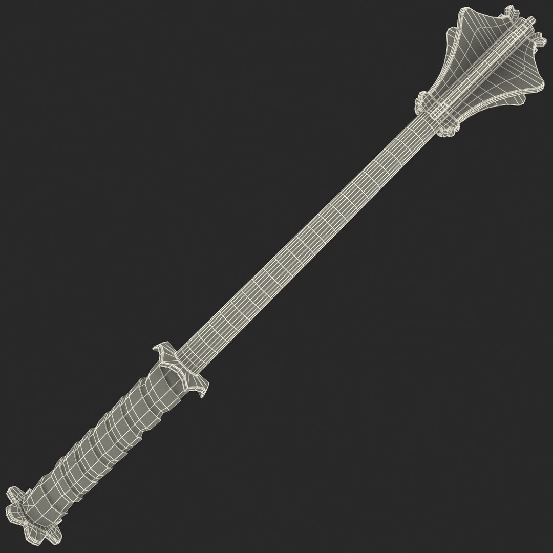 3d Flanged Mace
