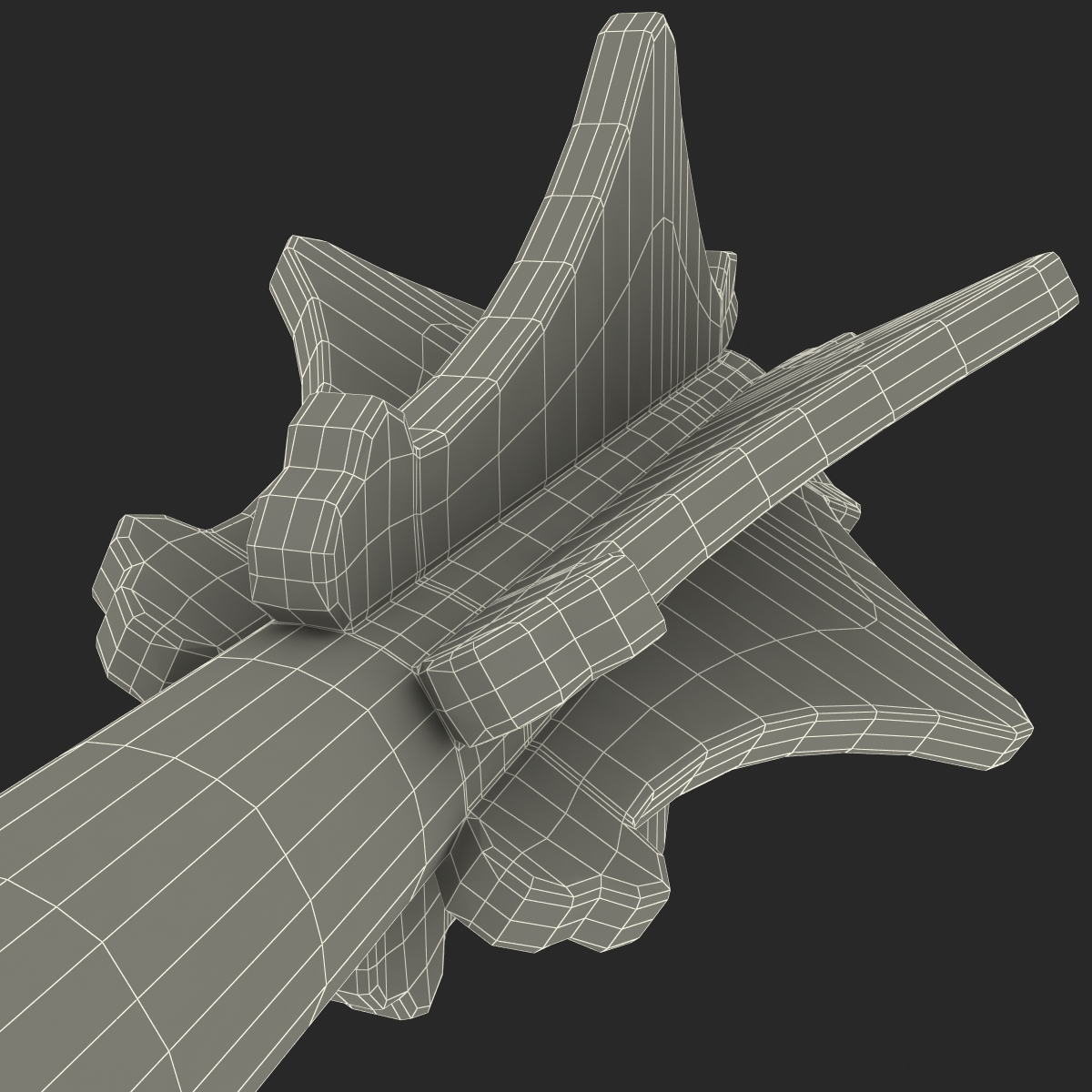 3d flanged mace