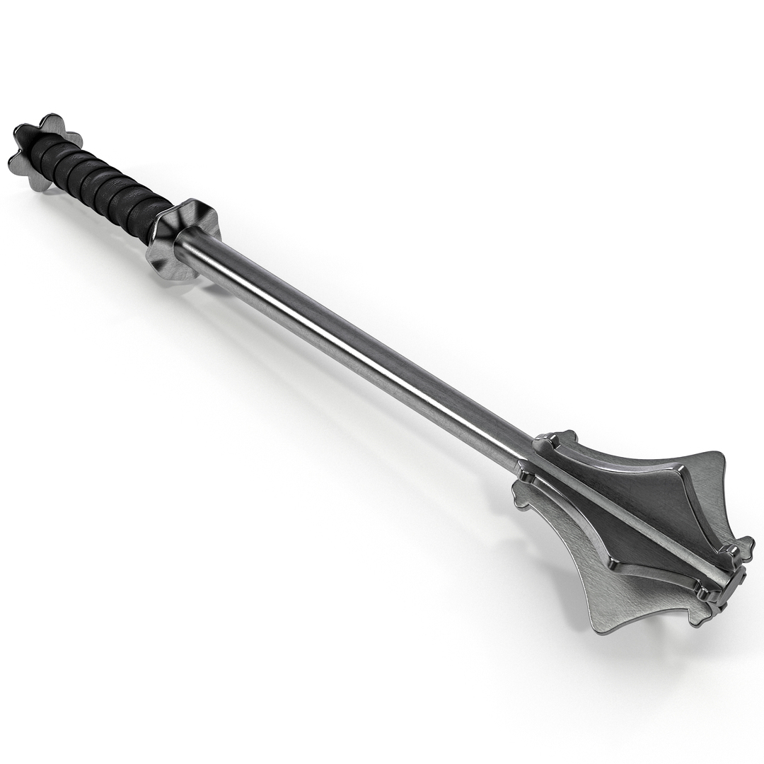 3d flanged mace