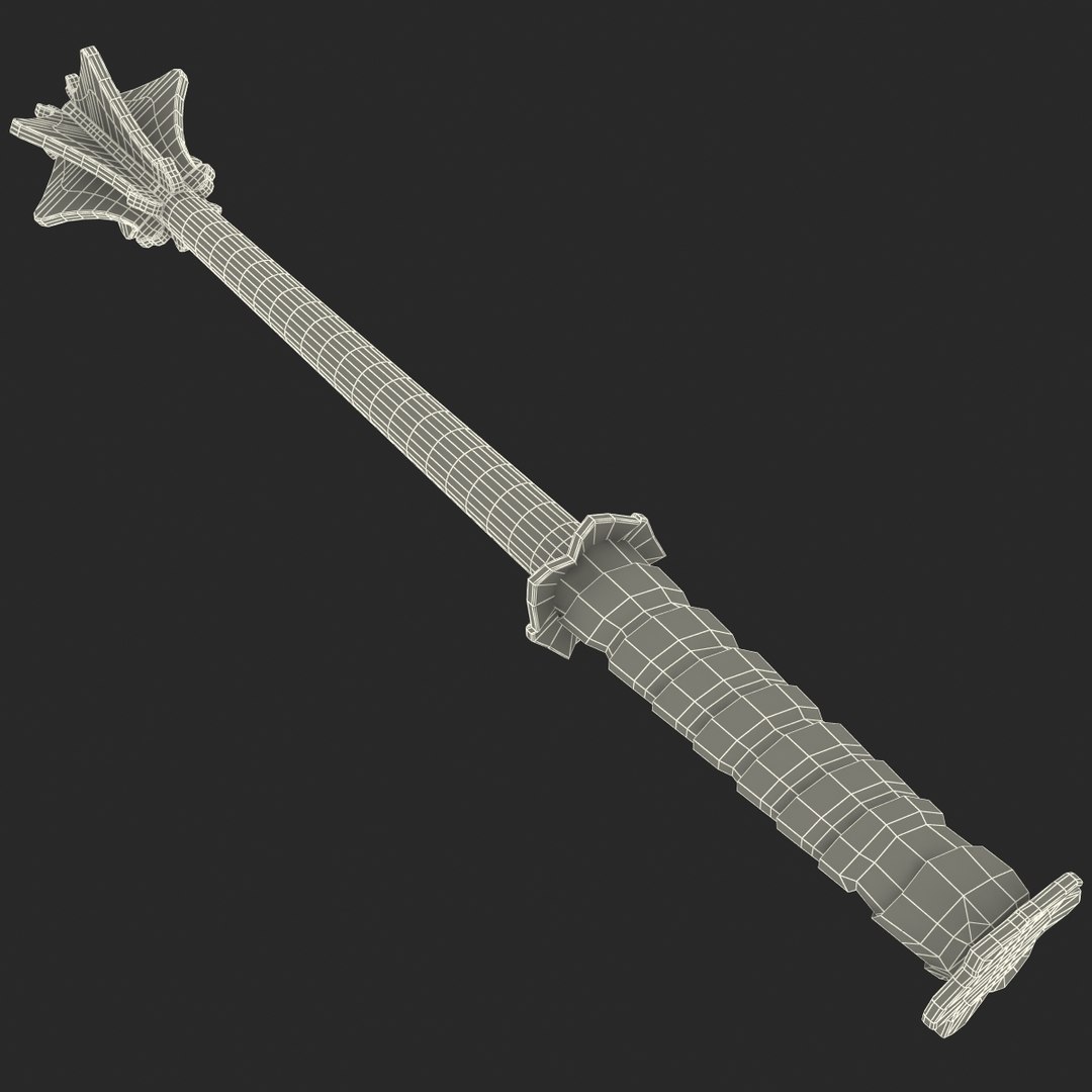 3d Flanged Mace