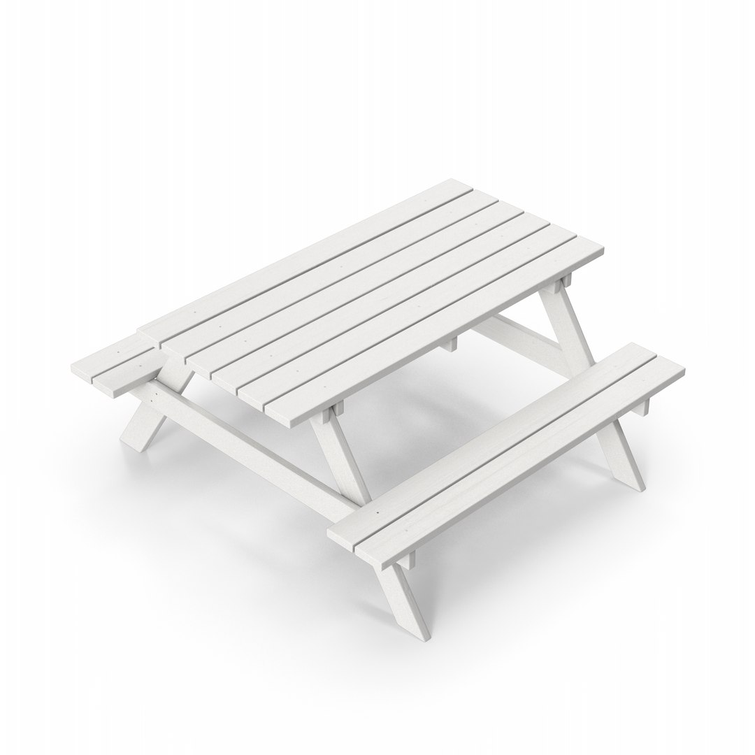 Garden Picnic Table 3D Model - TurboSquid 2005463