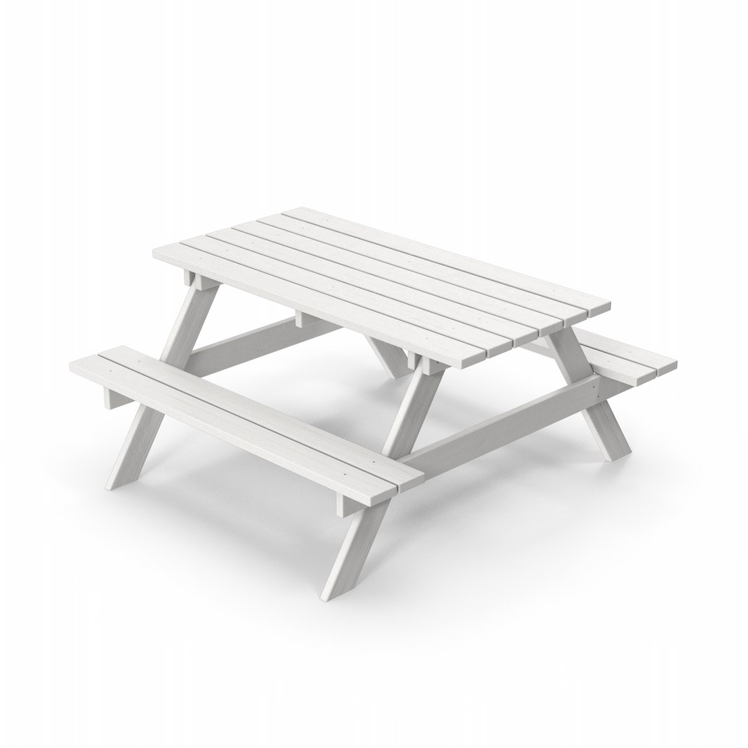 Garden Picnic Table 3D Model - TurboSquid 2005463