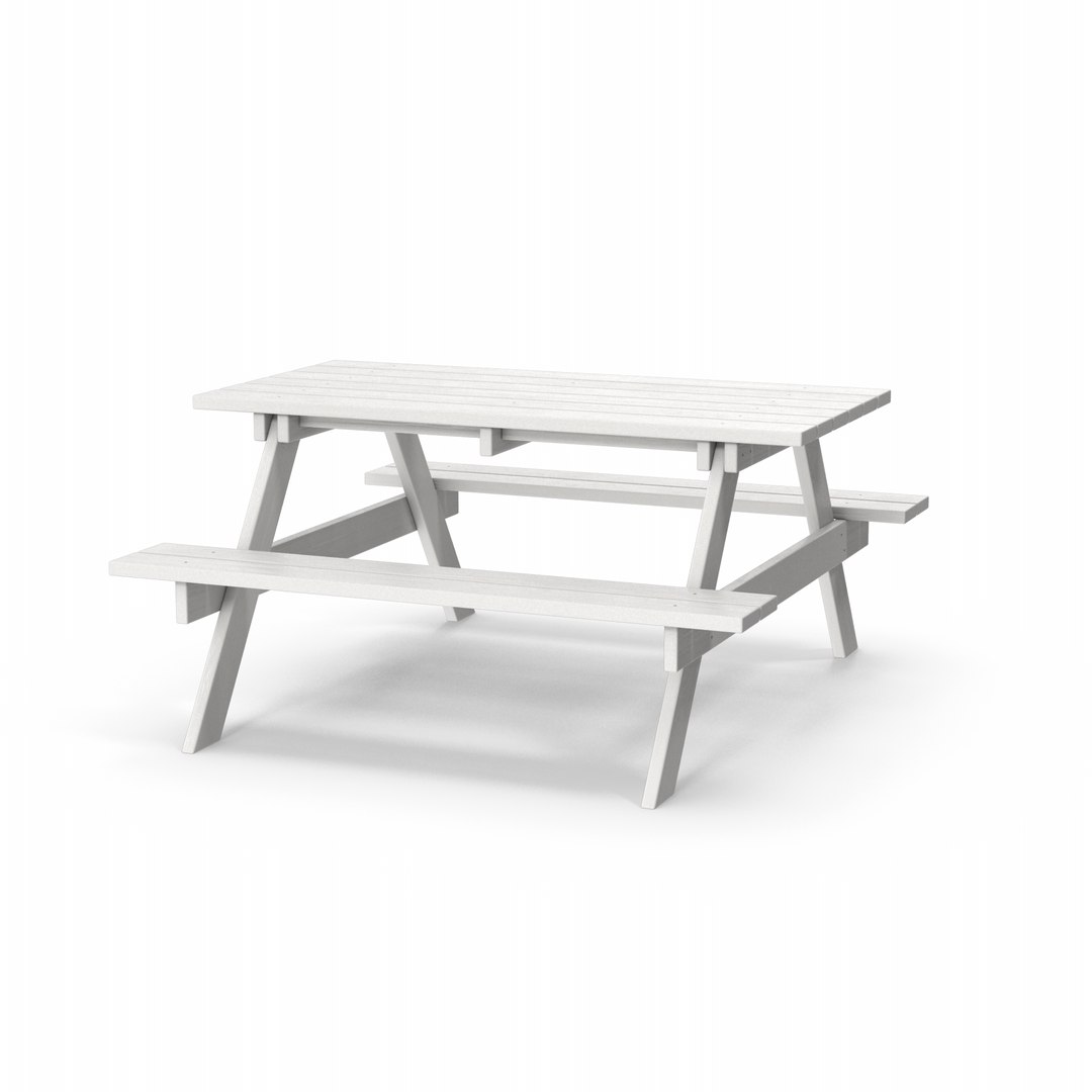 Garden Picnic Table 3D Model - TurboSquid 2005463