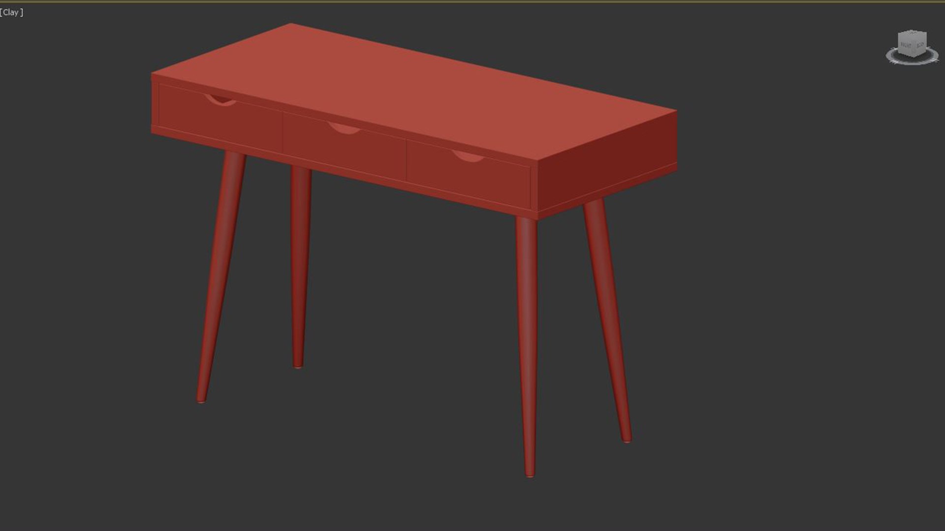 Neptune desk black model - TurboSquid 1913275