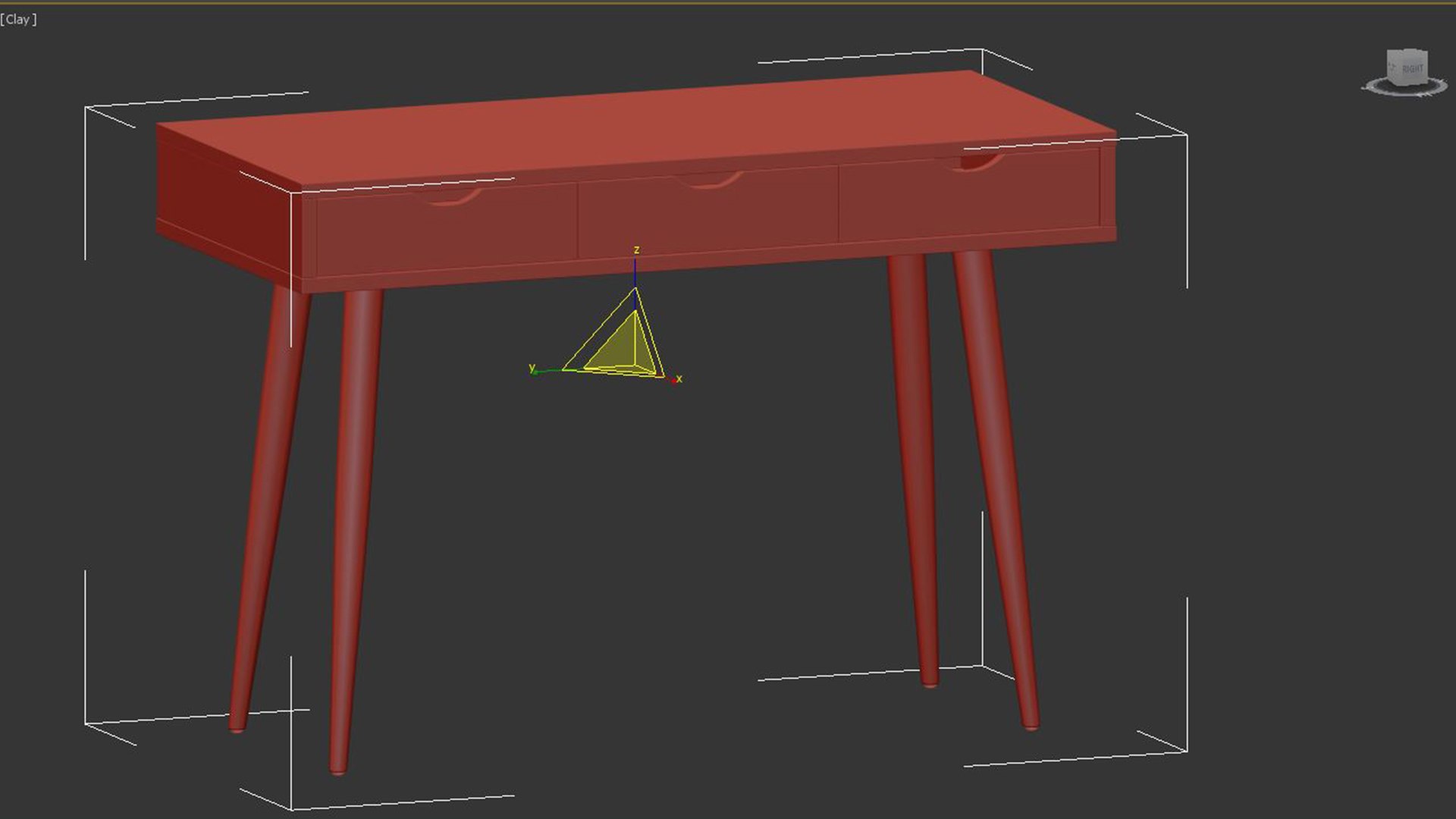 Neptune desk black model - TurboSquid 1913275