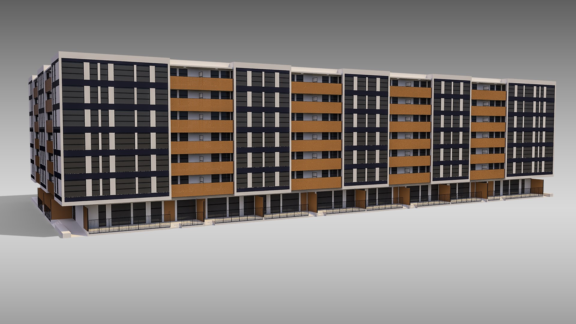 Apartment building 3D model - TurboSquid 1707840