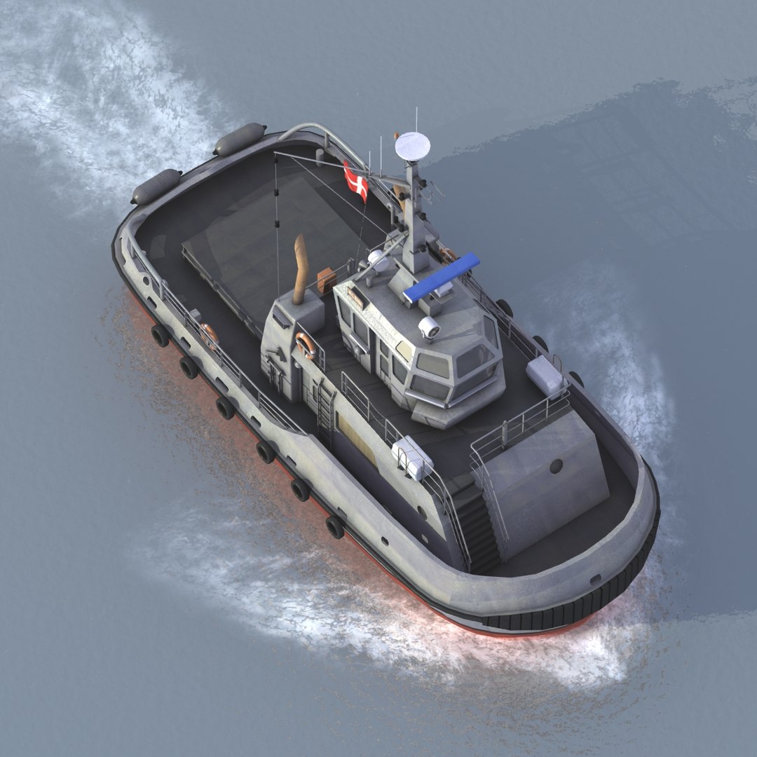 3ds Max Alsin Y345 Tug Ships