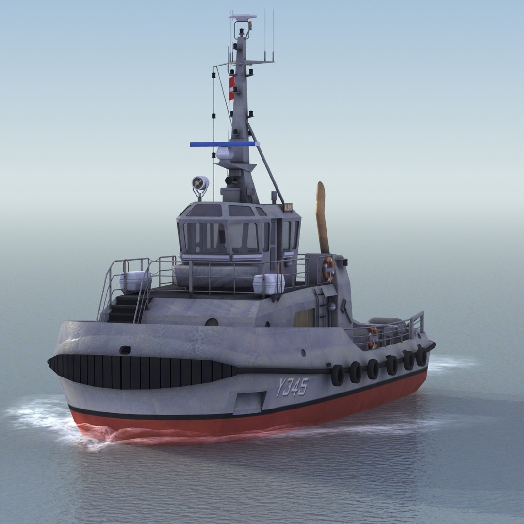 3ds Max Alsin Y345 Tug Ships