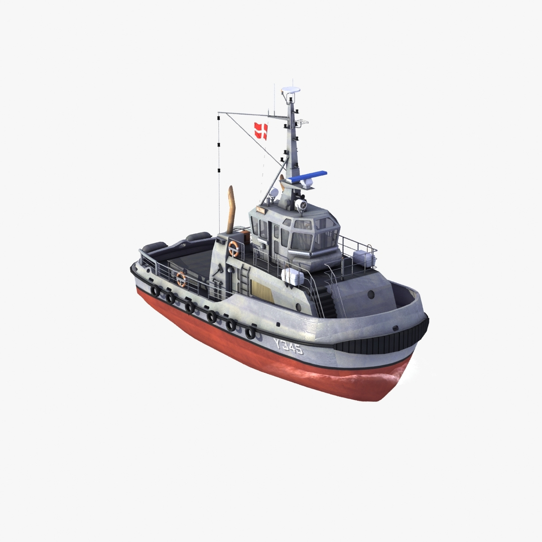 3ds Max Alsin Y345 Tug Ships