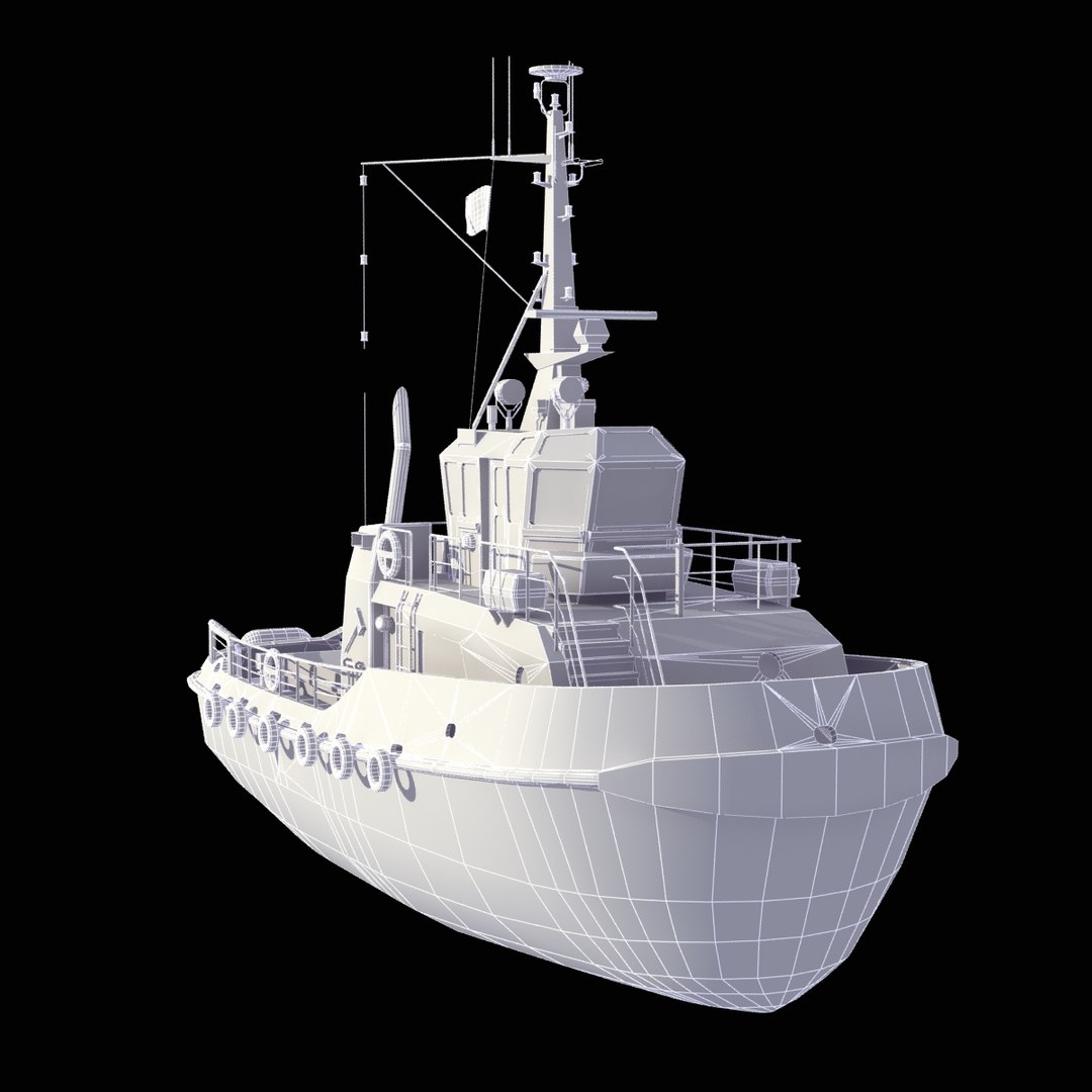 3ds Max Alsin Y345 Tug Ships