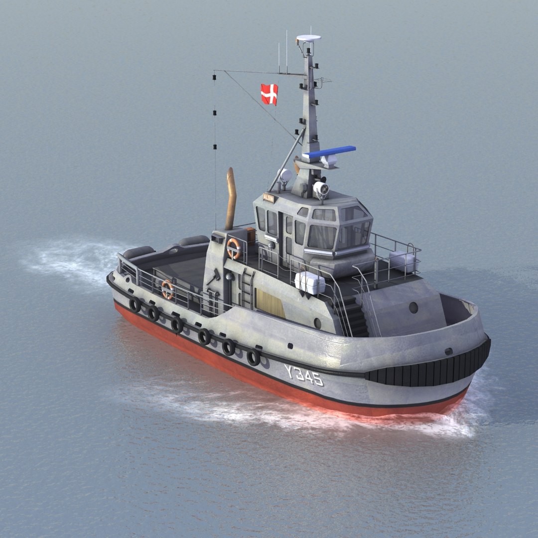 3ds Max Alsin Y345 Tug Ships