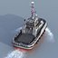 3ds Max Alsin Y345 Tug Ships