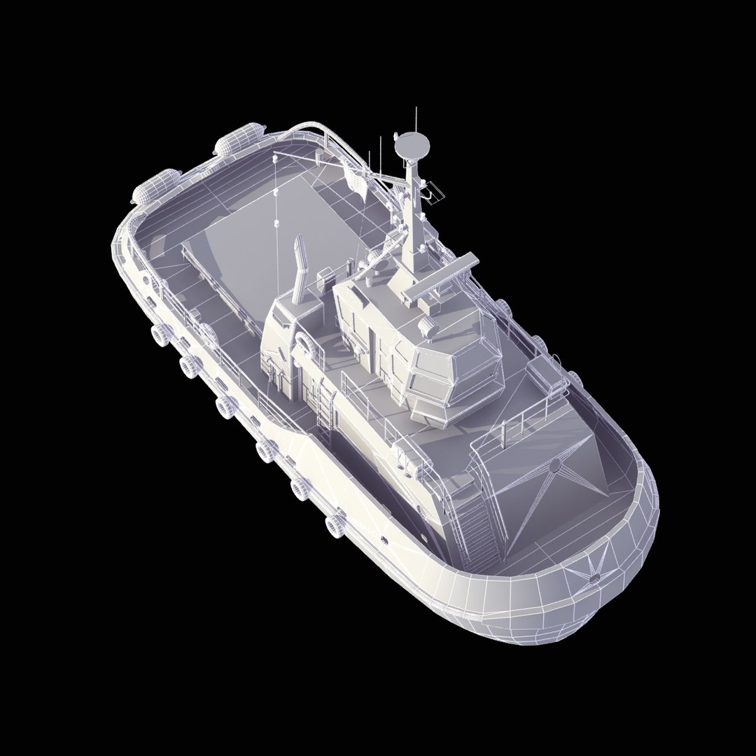 3ds Max Alsin Y345 Tug Ships