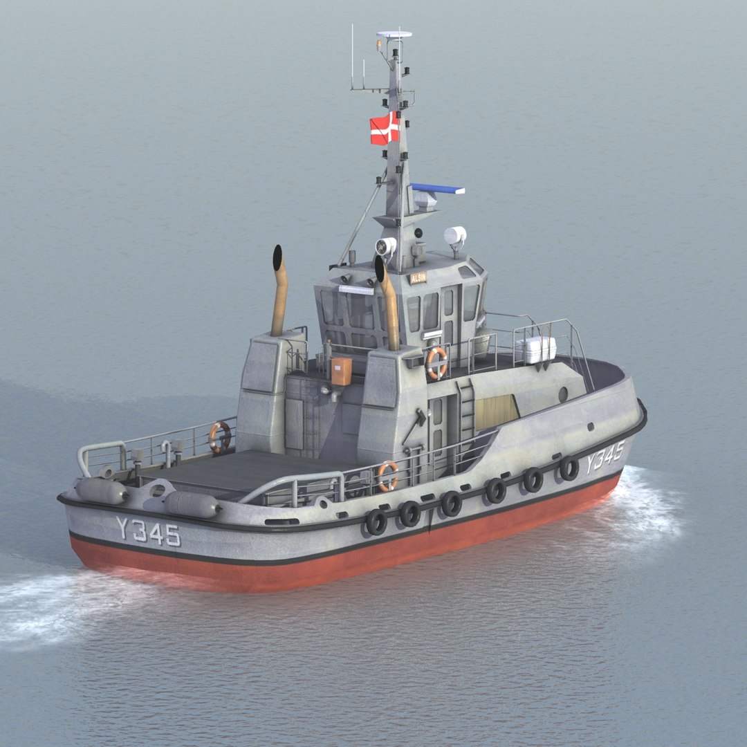 3ds Max Alsin Y345 Tug Ships