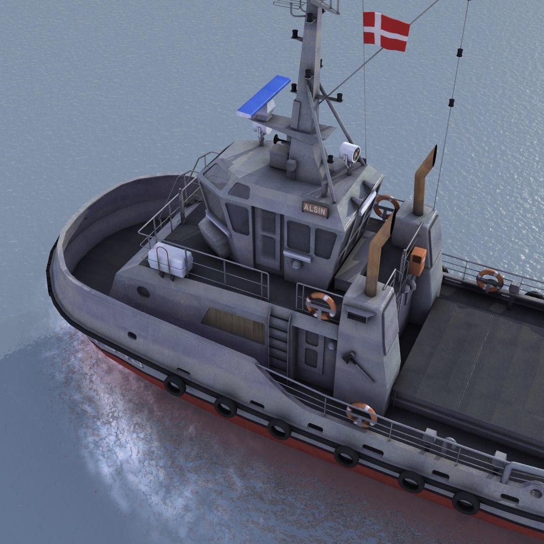 3ds Max Alsin Y345 Tug Ships