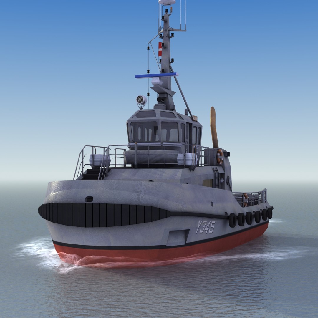 3ds Max Alsin Y345 Tug Ships