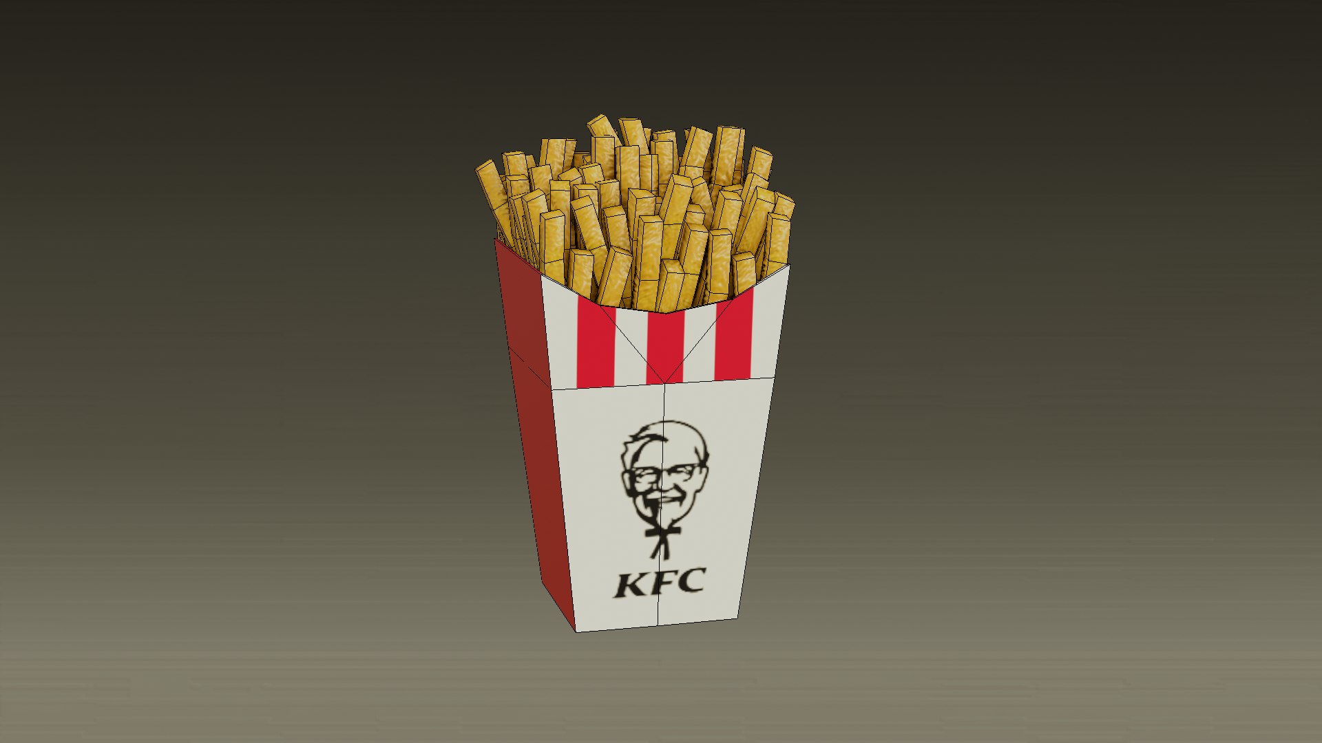 3D Model KFC - Kentucky Fried Chicken - French Fries - 2021 ...