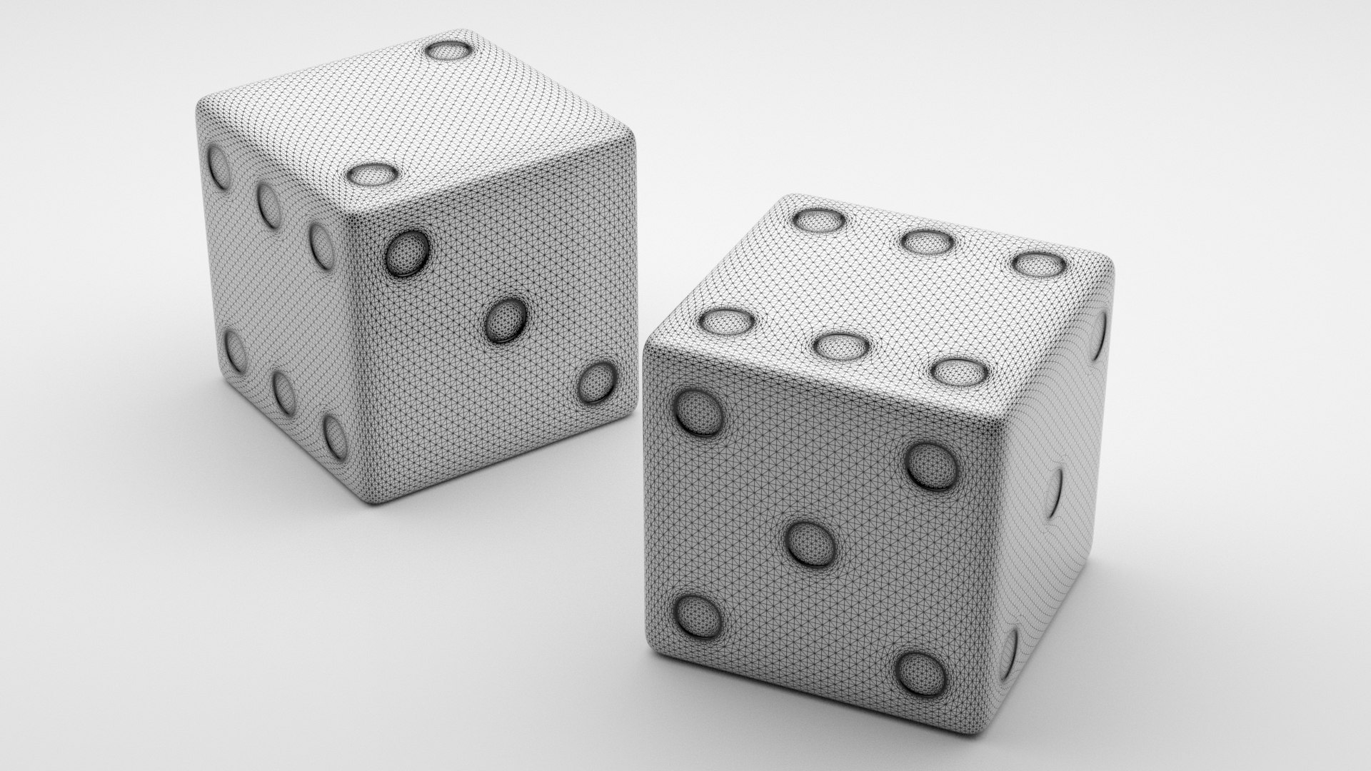 3D Black Dice Model - TurboSquid 2142431