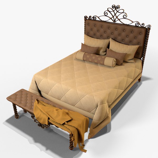 modelo 3d Modelo 3D listo para el juego de cama - TurboSquid 2398103