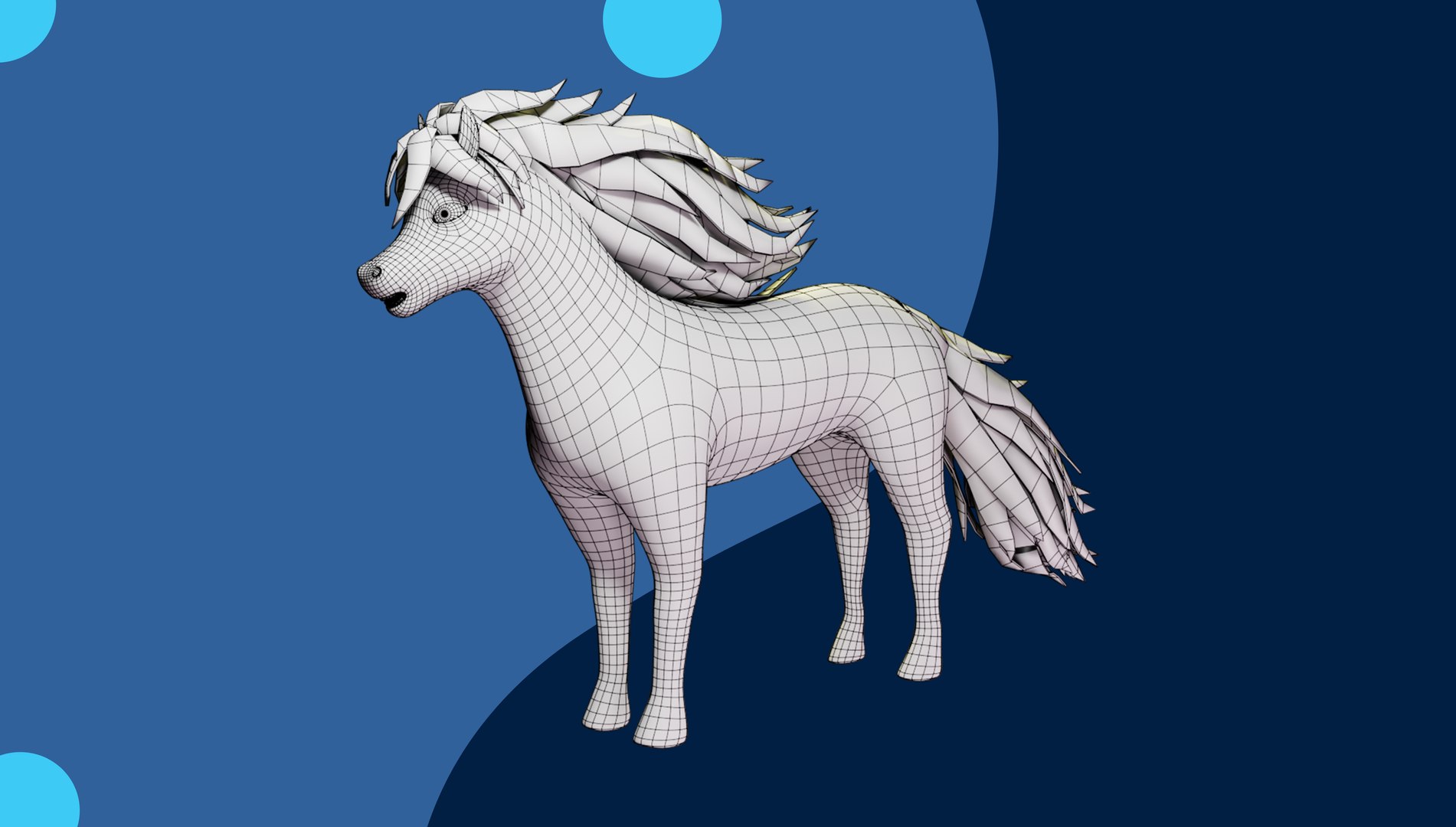 3D Horse 3D Cartoon Rigged Model - Blender - TurboSquid 2222070