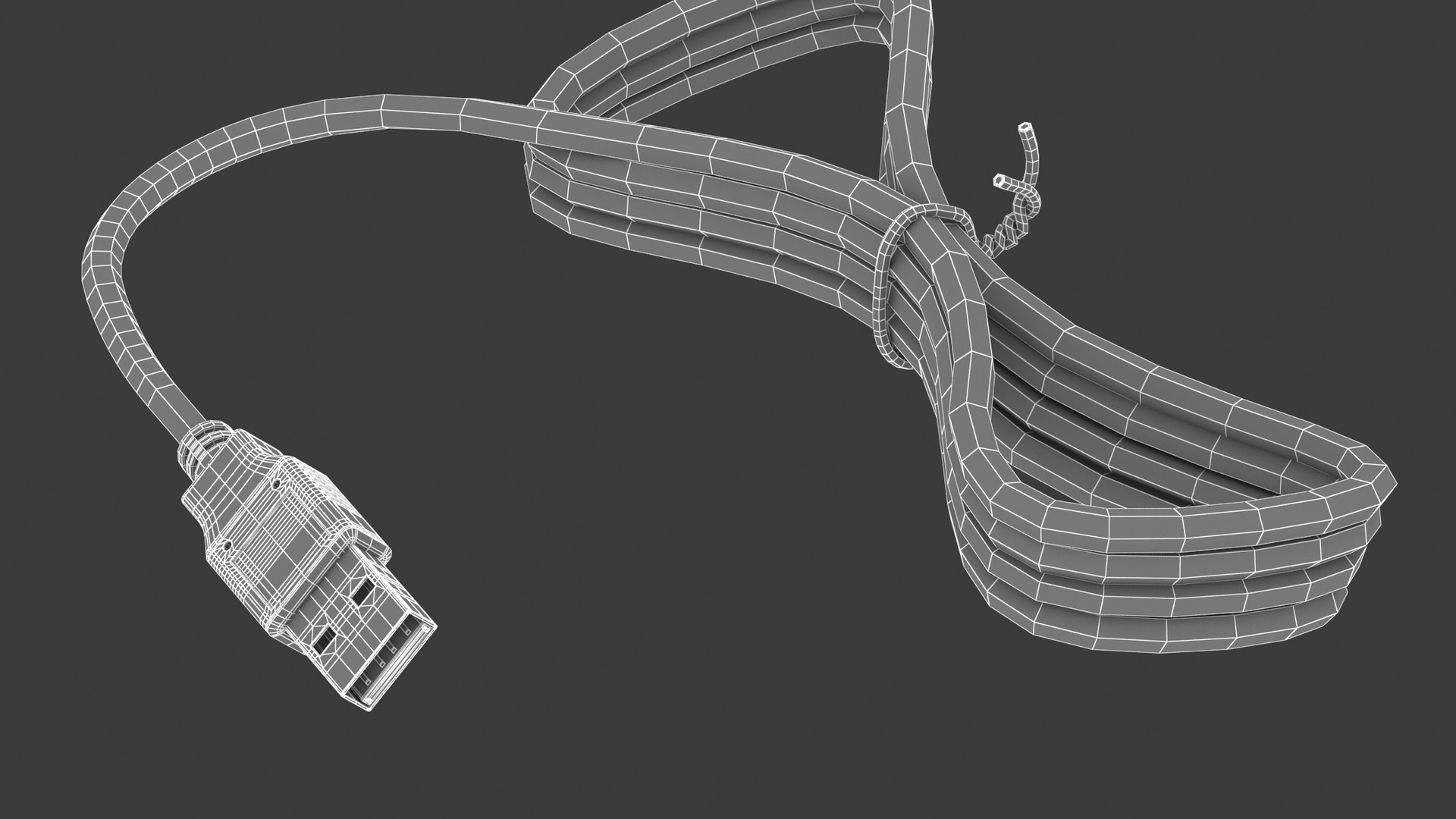 Usb Micro Cable 3D Model - TurboSquid 1618957