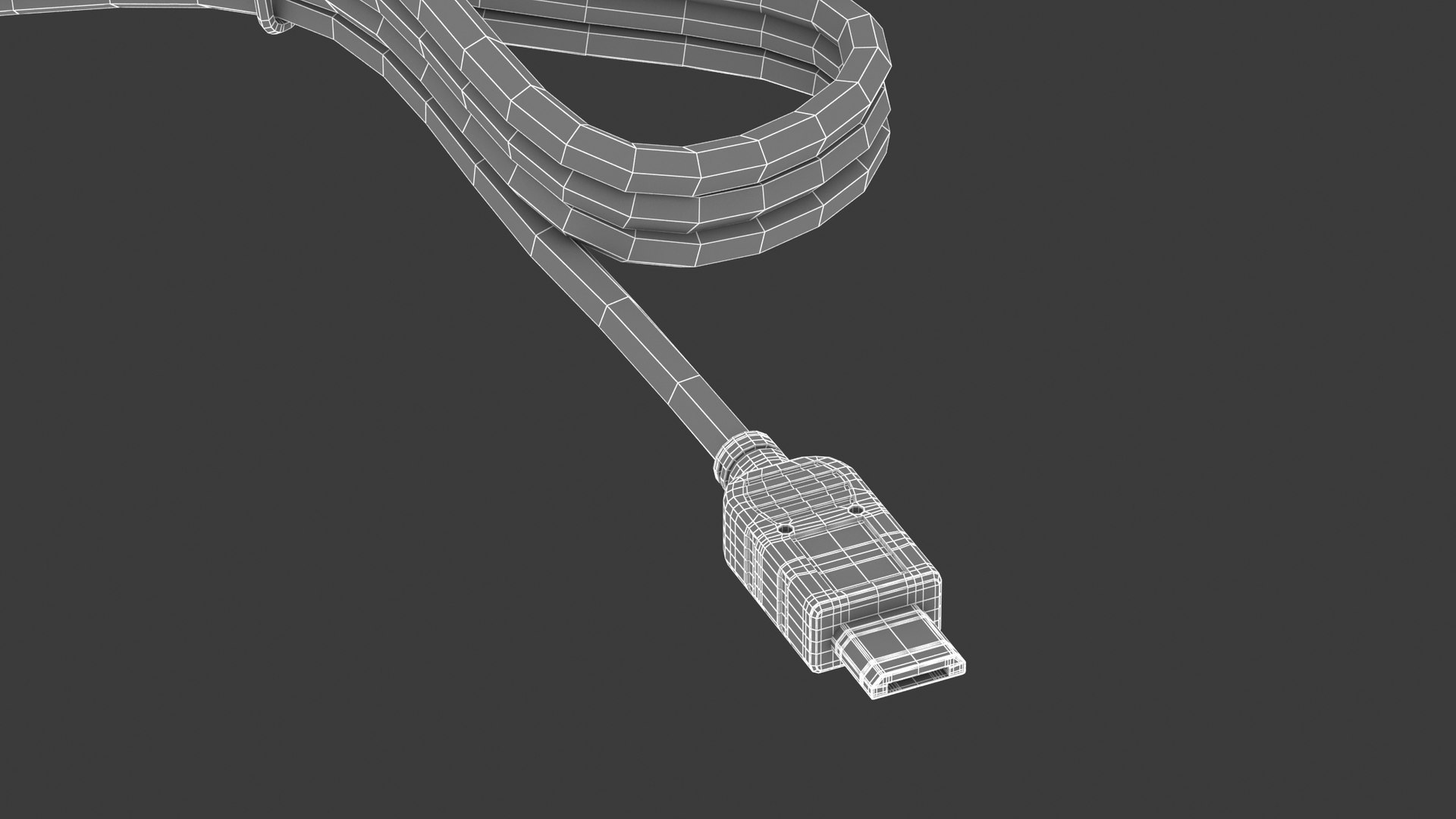 Usb Micro Cable 3D Model - TurboSquid 1618957