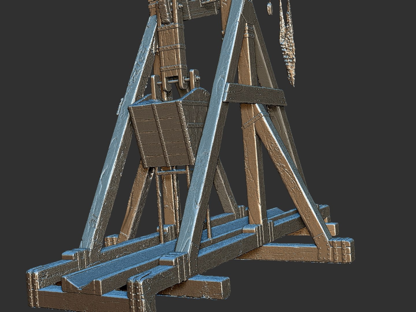 3D A Real Roman Catapult 2 - TurboSquid 1873158