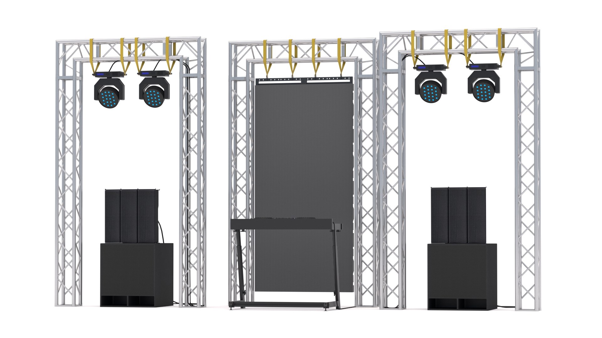 3D Dj Booth Stage Model - TurboSquid 2040663
