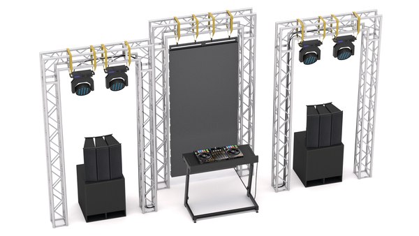 modelo 3d Escenario de cabina de DJ - TurboSquid 2040663
