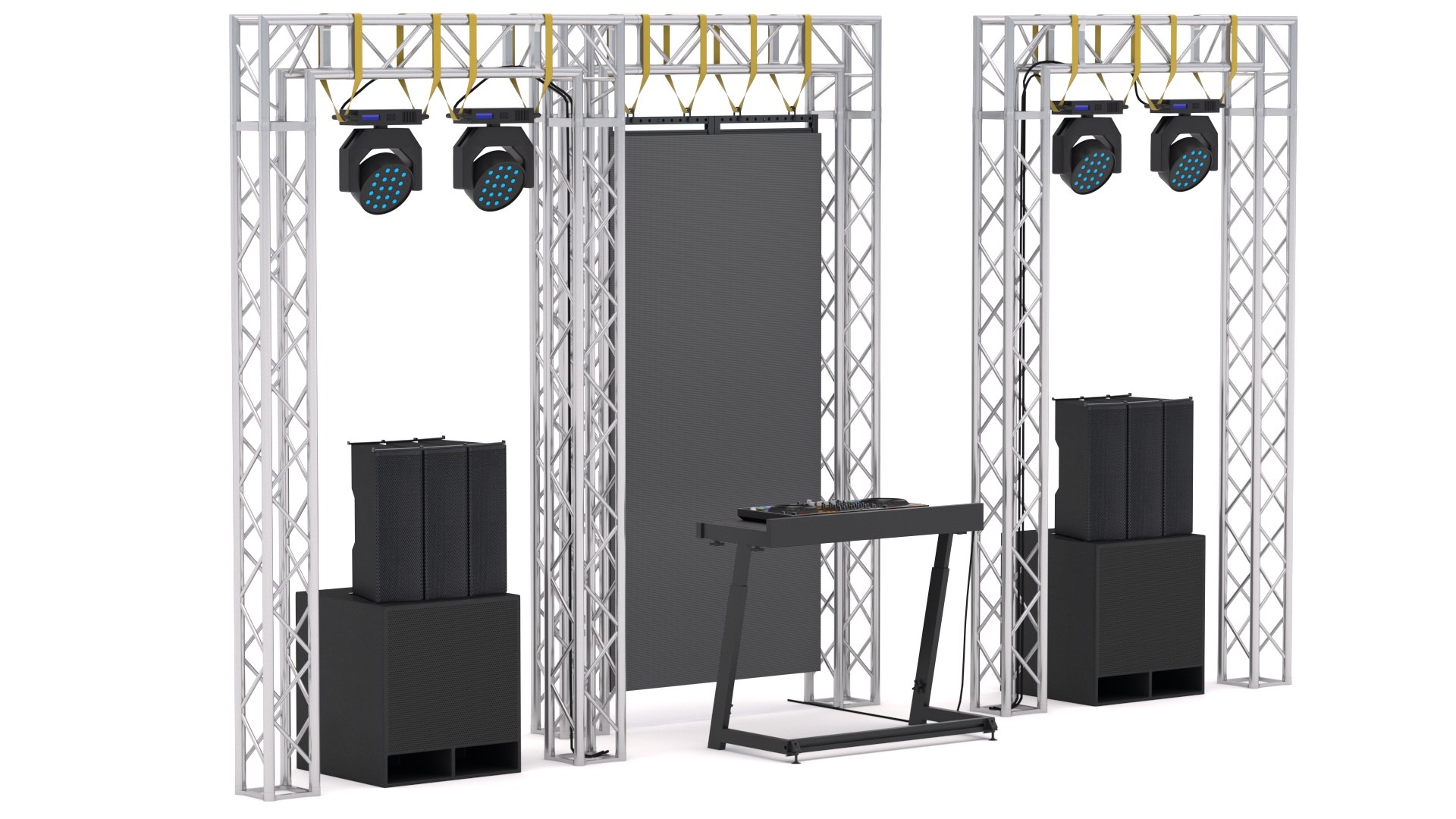 3D Dj Booth Stage Model - TurboSquid 2040663