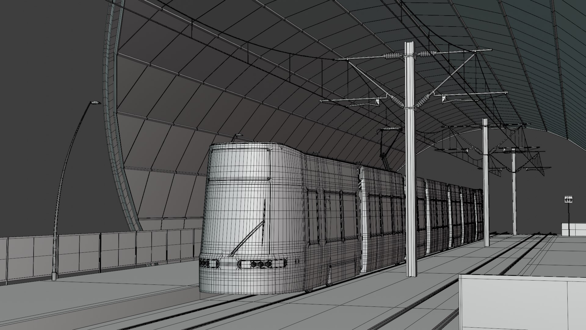 Zurich Tram Stop II Model - TurboSquid 2244255