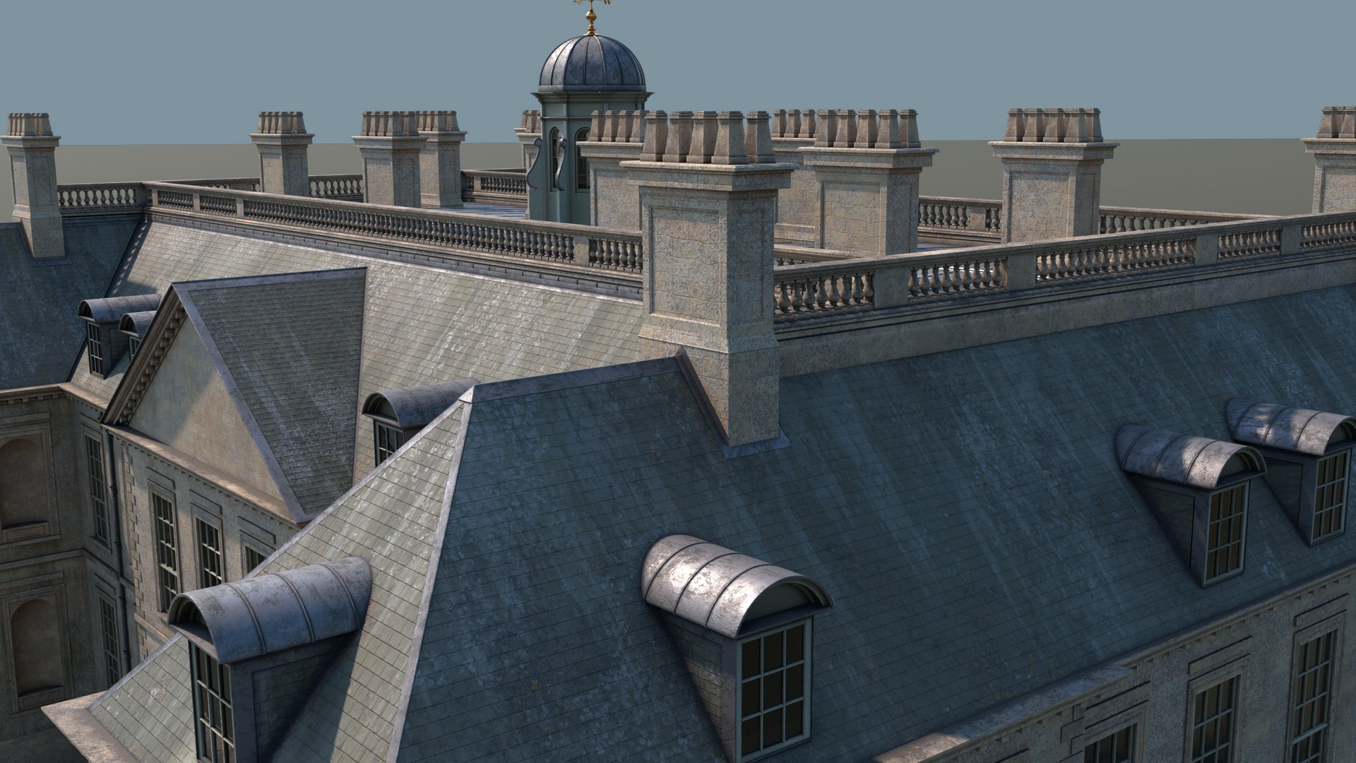 Carolean Mansion House PBR 3D Model - TurboSquid 2376947