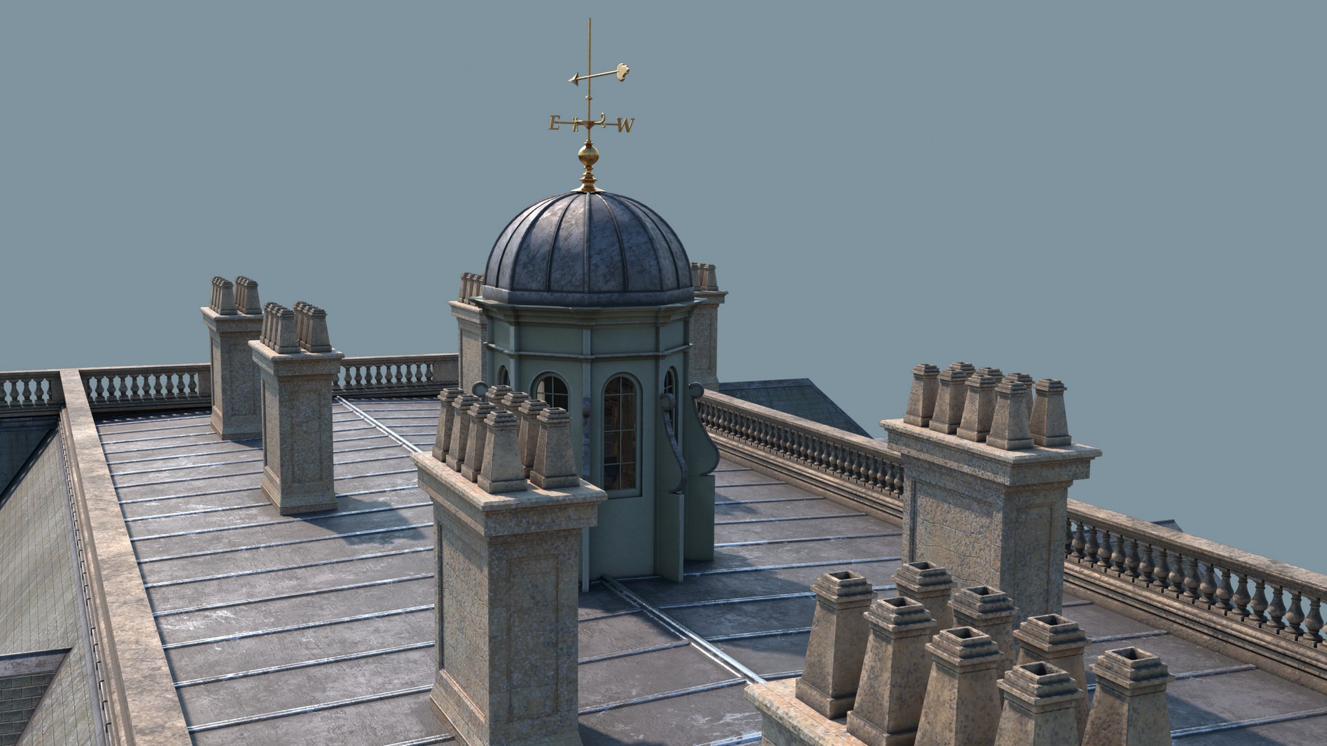 Carolean Mansion House PBR 3D Model - TurboSquid 2376947