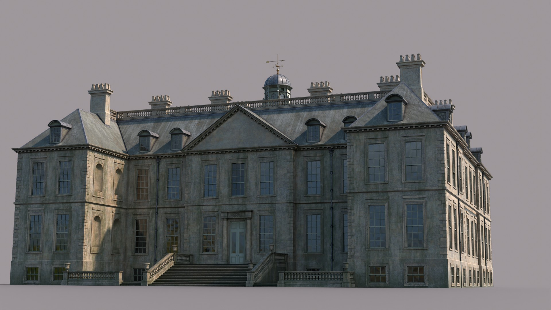 Carolean Mansion House PBR 3D Model - TurboSquid 2376947