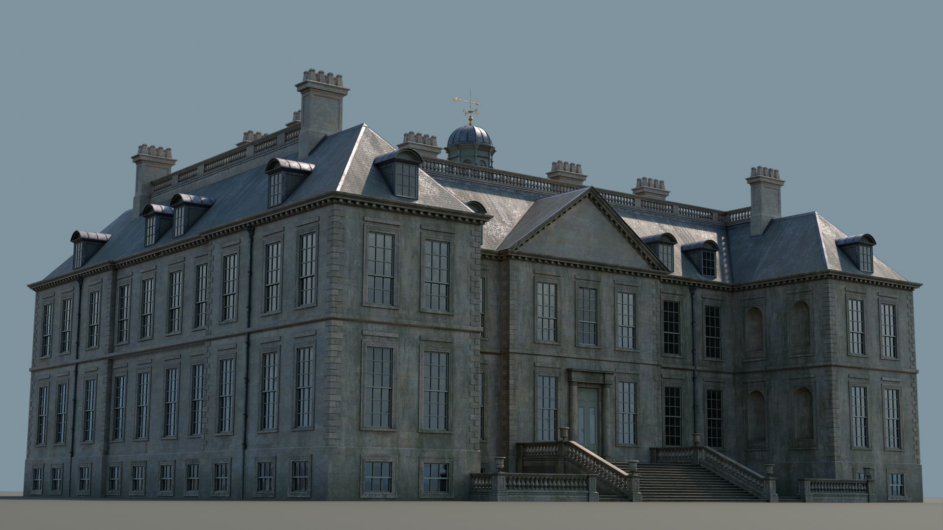 Carolean Mansion House PBR 3D Model - TurboSquid 2376947