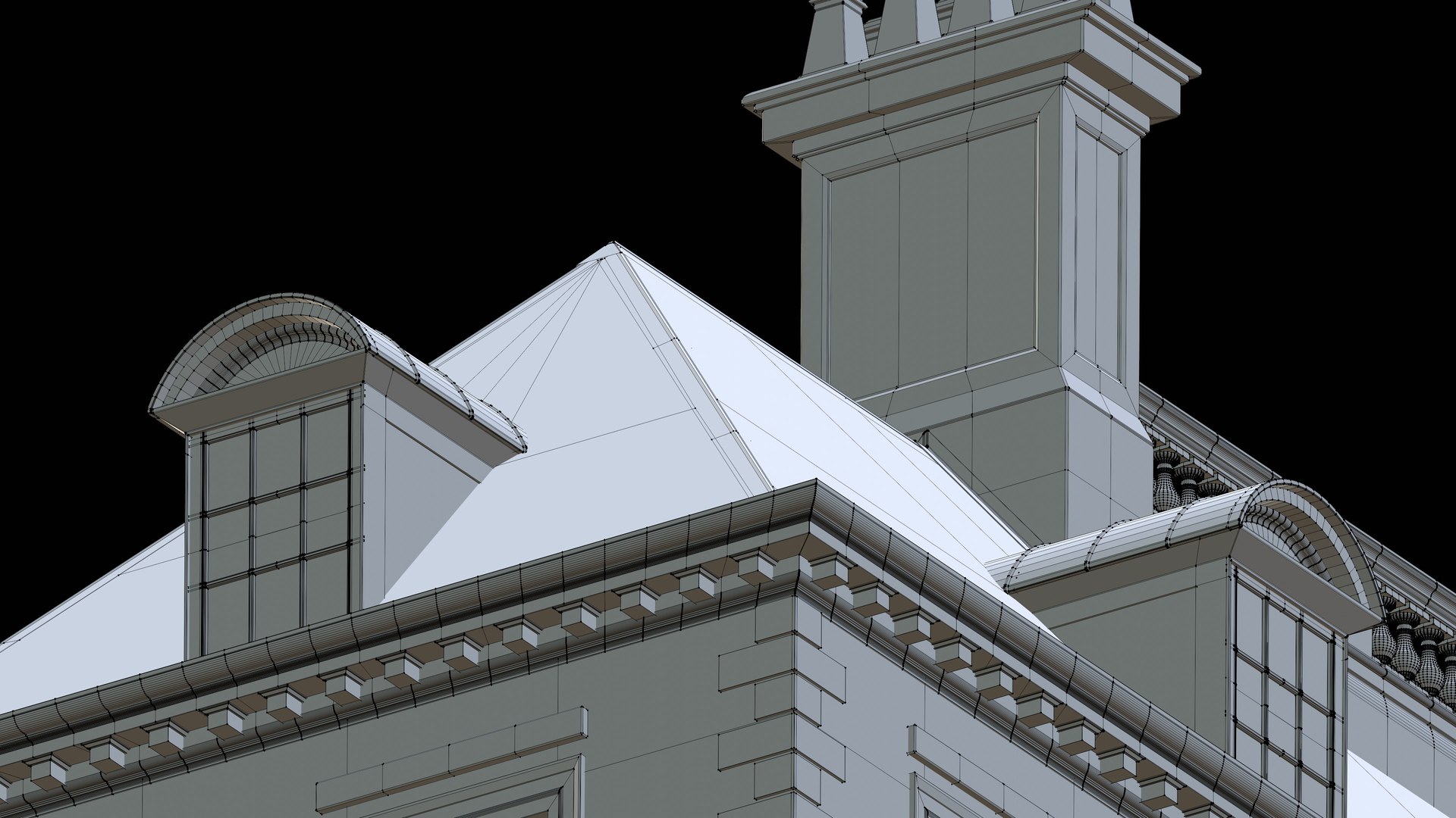 Carolean Mansion House PBR 3D Model - TurboSquid 2376947