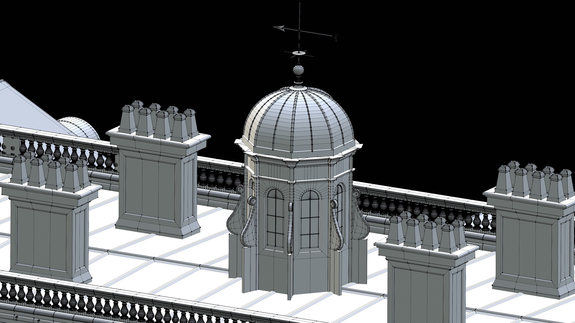 Carolean Mansion House PBR 3D Model - TurboSquid 2376947